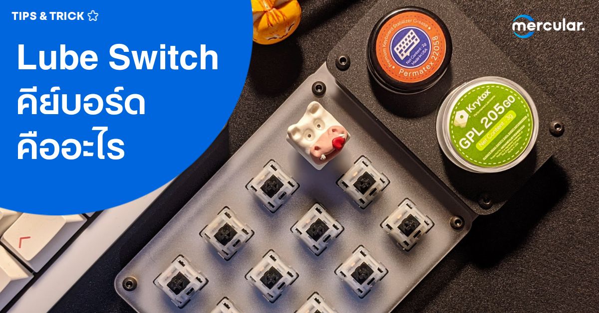 Lube Switch คืออะไร? พร้อมวิธี Lube Keyboard ให้พิมพ์ลื่นและเงียบ
