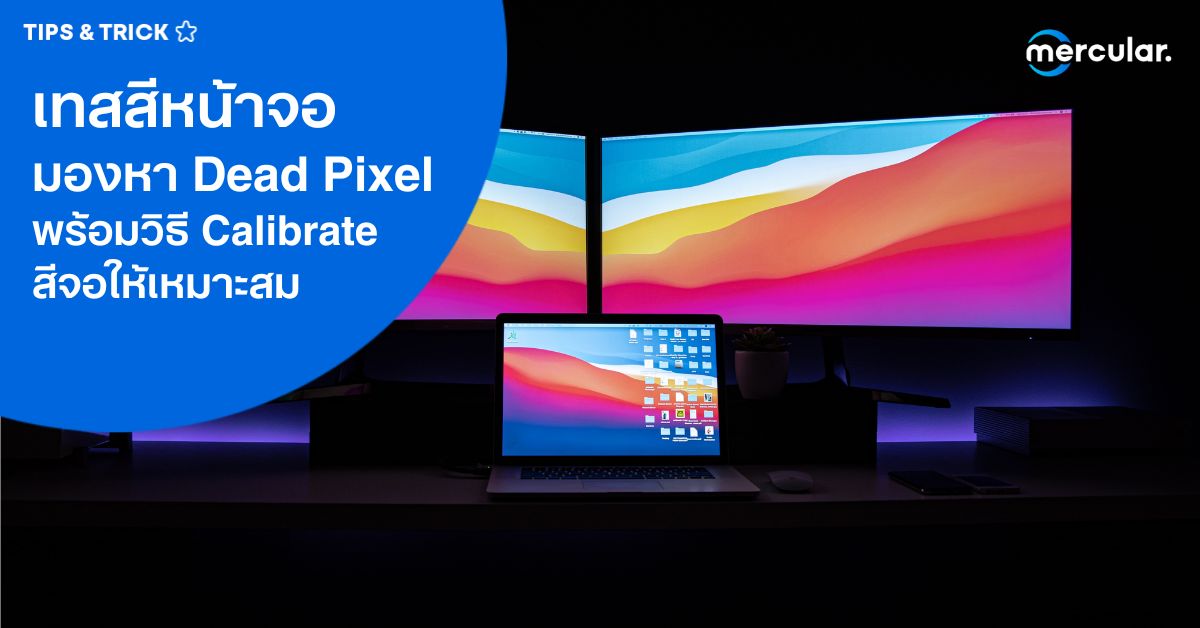 เทสสีหน้าจอ มองหา Dead Pixel พร้อมวิธี Calibrate สีจอให้เหมาะสม
