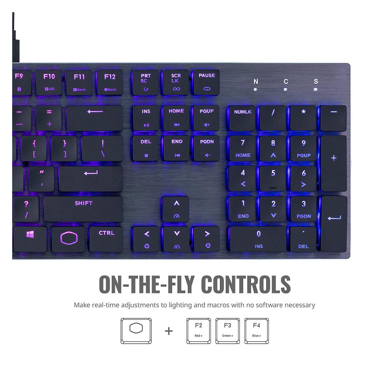 คีย์บอร์ด Cooler Master SK650 RGB Mechanical Keyboard