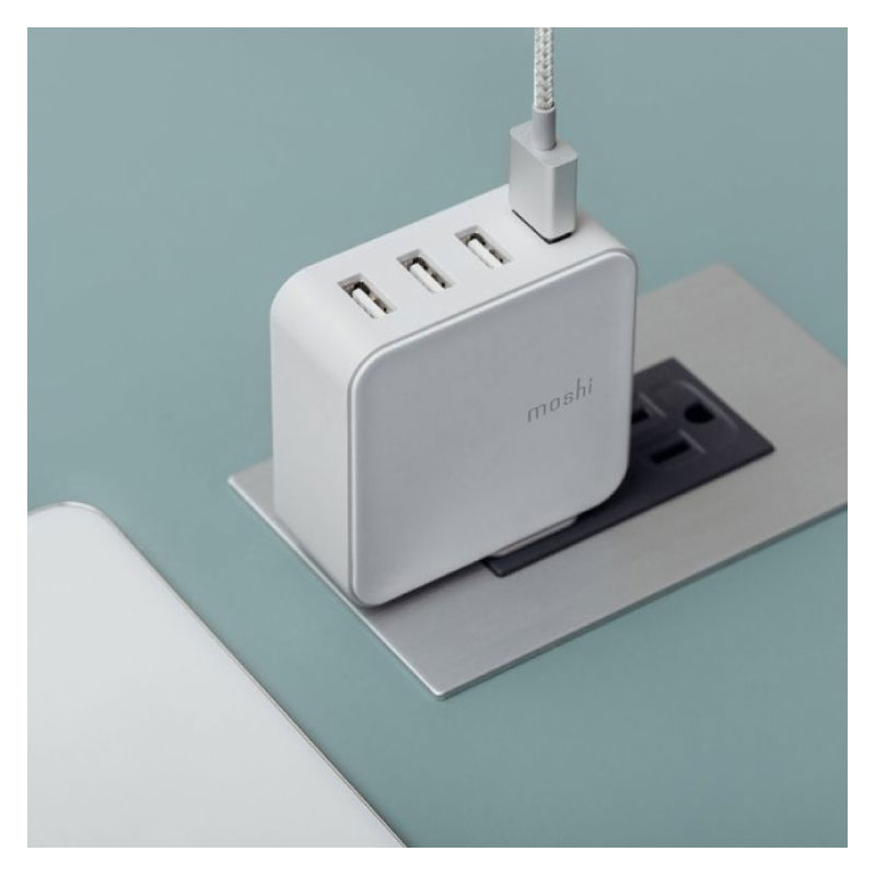 หัวชาร์จ Moshi ProGeo 4-Port USB Wall Charger