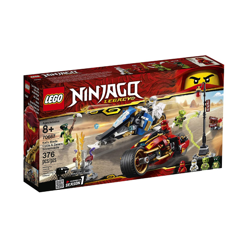 Lego NINJAGO 70667 Legacy Kai’s Blade Cycle & Zane’s Snowmobile