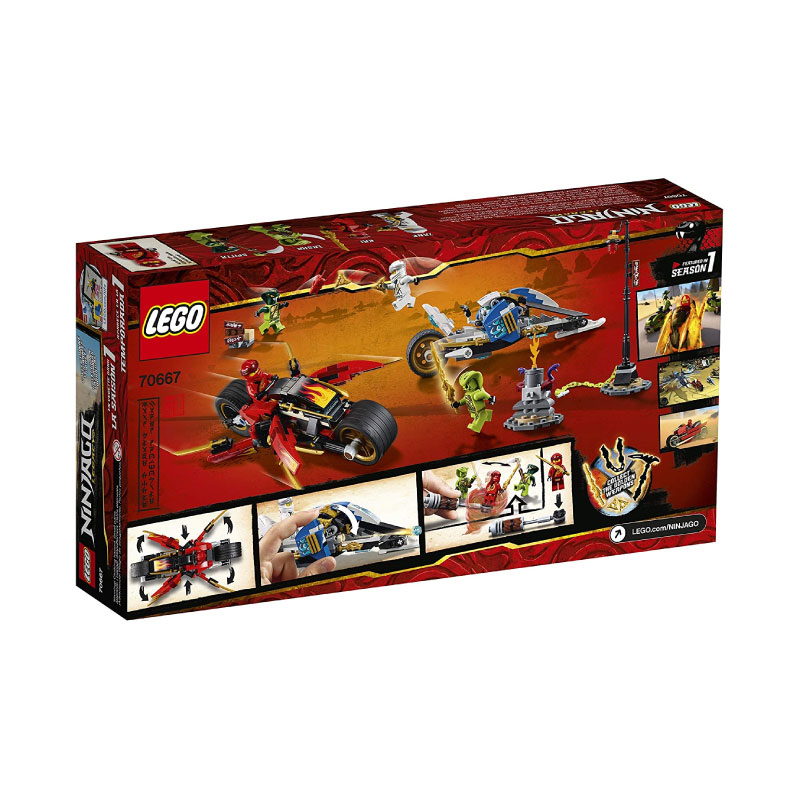 Lego NINJAGO 70667 Legacy Kai’s Blade Cycle & Zane’s Snowmobile