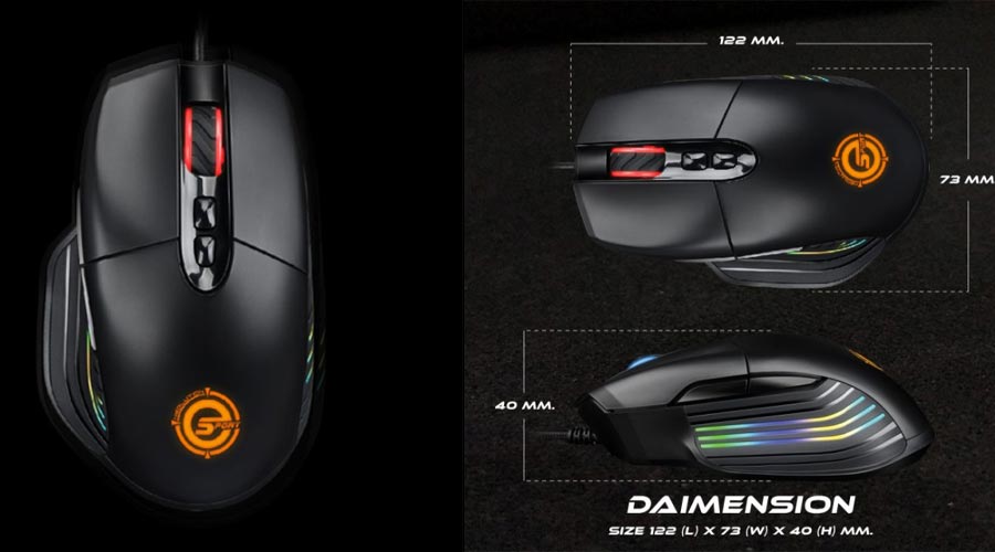 เมาส์ Neolution E-Sport Leopard Gaming Mouse