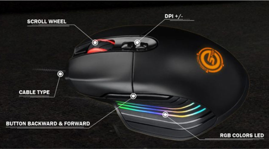 เมาส์ Neolution E-Sport Leopard Gaming Mouse