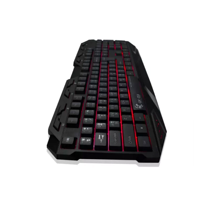 คีย์บอร์ด Tsunami GK-03 LED Membrane Gaming Keyboard