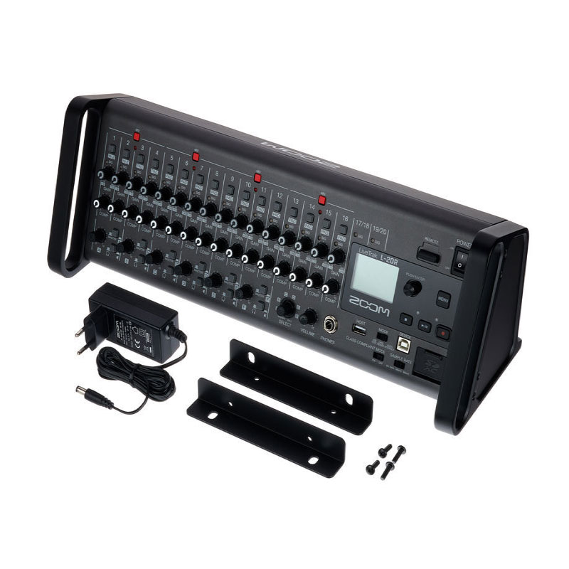 Zoom L-20R Rack Mountable Digital Mixer, Audio Interface and Recorder