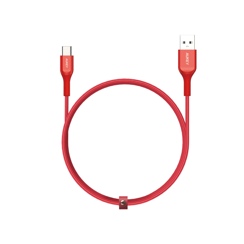 สายชาร์จ Aukey CB-AKC1 USB-A to USB-C Elite Kevlar Cable 1.2M