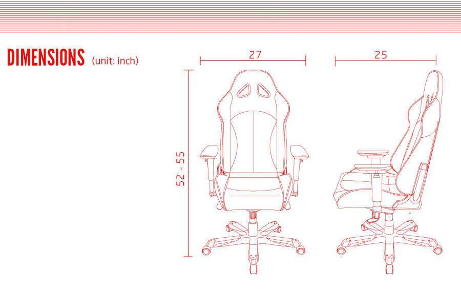 เก้าอี้เล่นเกม DXRacer Tank Series Gaming Chair