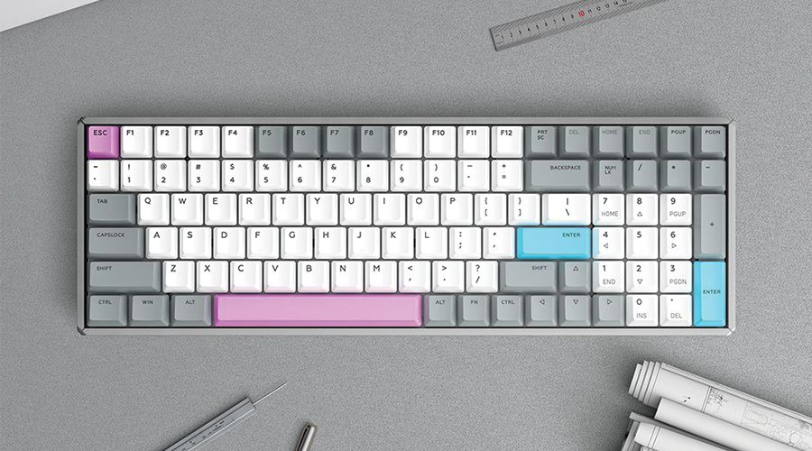 คีย์บอร์ดไร้สาย IQUNIX F96 Cyber Space Wireless Mechanical Keyboard (EN)