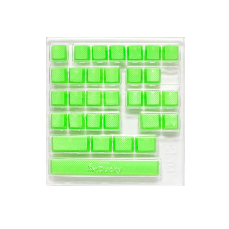 คีย์แคป Ducky Rubber Keycap 31 Key Green Color Keycaps