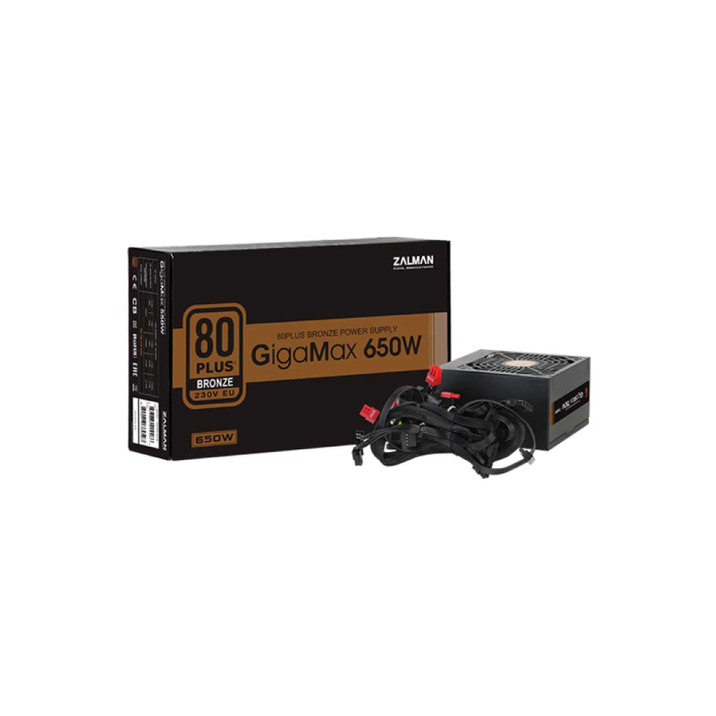 พาวเวอร์ซัพพลาย Zalman GigaMax ZM650-GVII 650W 80 Plus Bronze Power Supply