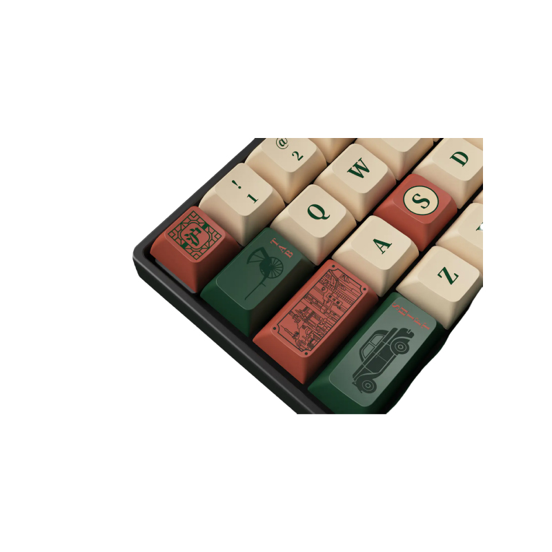 คีย์แคป AKKO World Tour Shanghai JDA Profile PBT 136 Keys Keycap