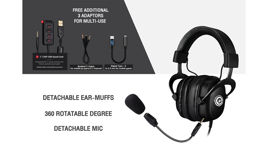 หูฟัง Neolution E-sport Silencer 7.1 Gaming Headphone