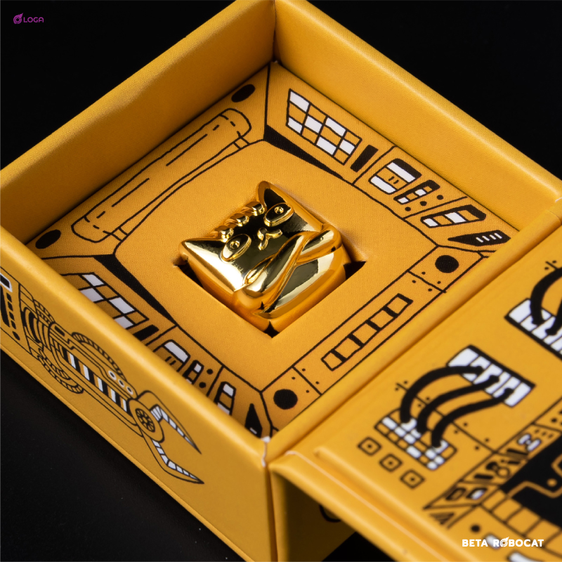 คีย์แคป Loga Metallic Keycap Series : Beta the ROBO Cat Keycaps