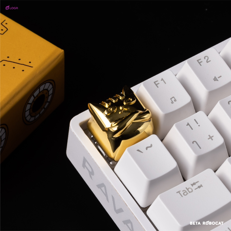 คีย์แคป Loga Metallic Keycap Series : Beta the ROBO Cat Keycaps