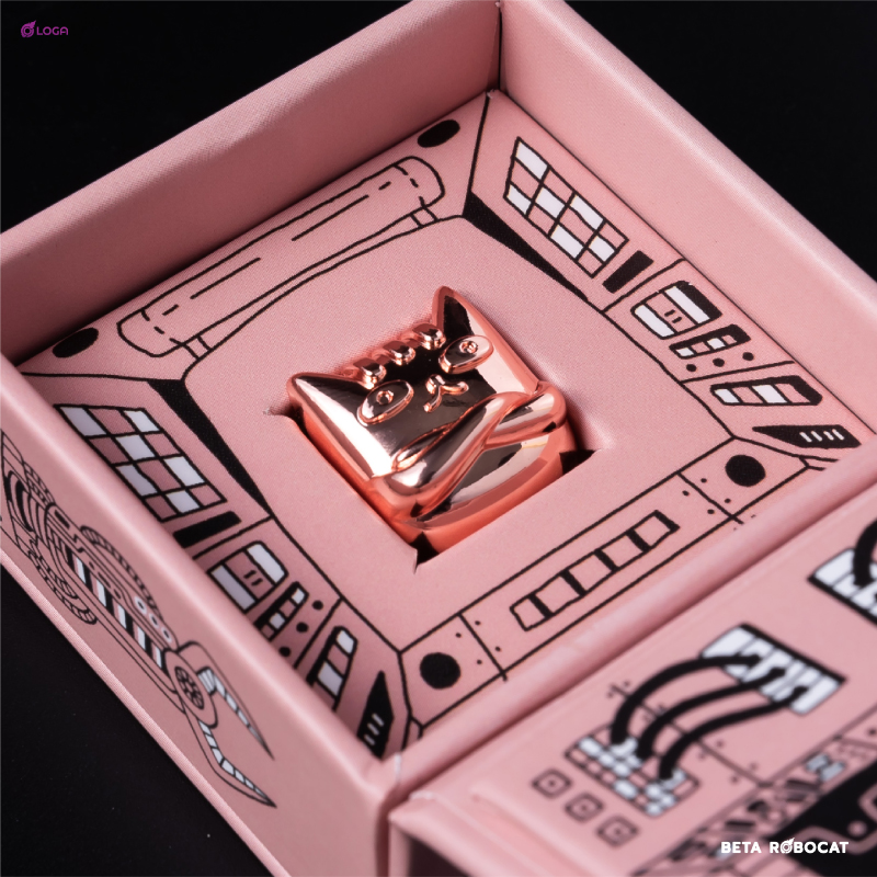 คีย์แคป Loga Metallic Keycap Series : Beta the ROBO Cat Keycaps