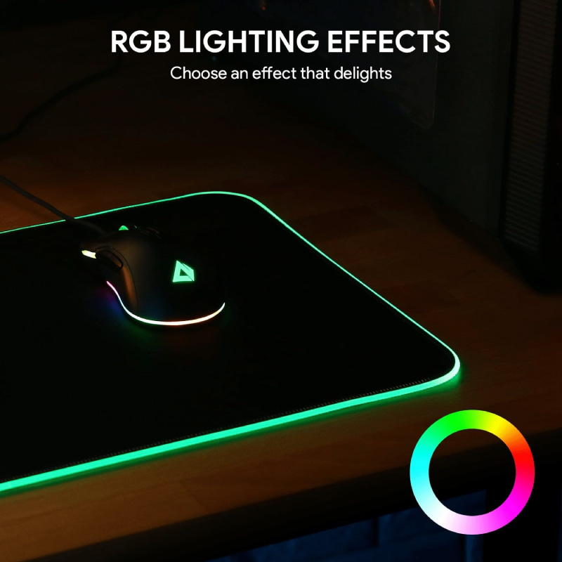 แผ่นรองเมาส์ Aukey KM-P6 Customisable RGB Large Mousepad