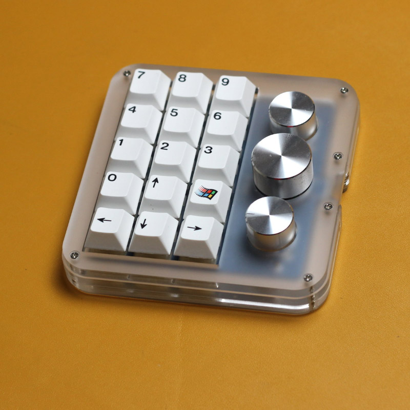 คีย์บอร์ด GPlanet Numpad with Knob RGB Hot Swap (No Keycaps) Gaming ...
