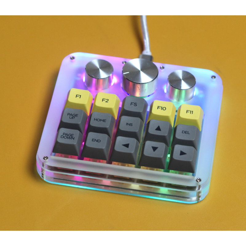 คีย์บอร์ด GPlanet Numpad with Knob RGB Hot Swap (No Keycaps) Gaming ...