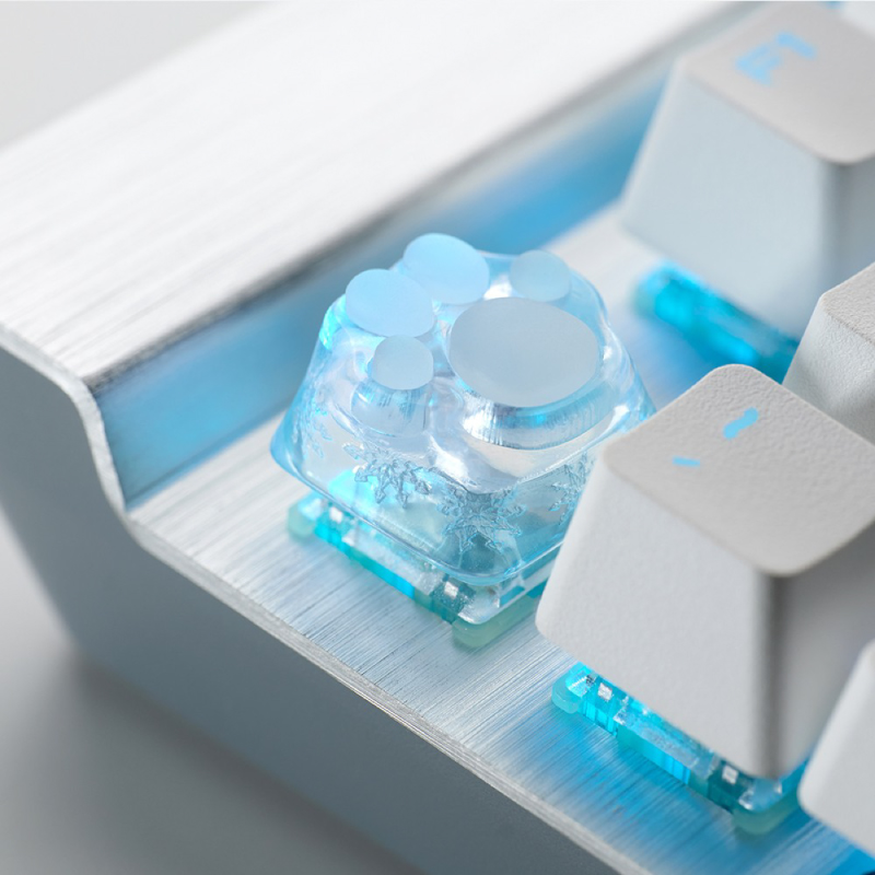 คีย์แคป ZOMOPLUS Kitty Paw Artisan Resin Silicone Keycaps