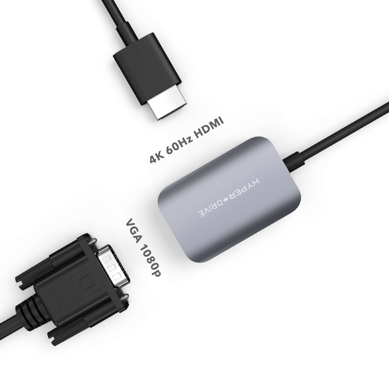 ตัวแปลง Hyper HyperDrive USB-C to HDMI and VGA Video Adapter