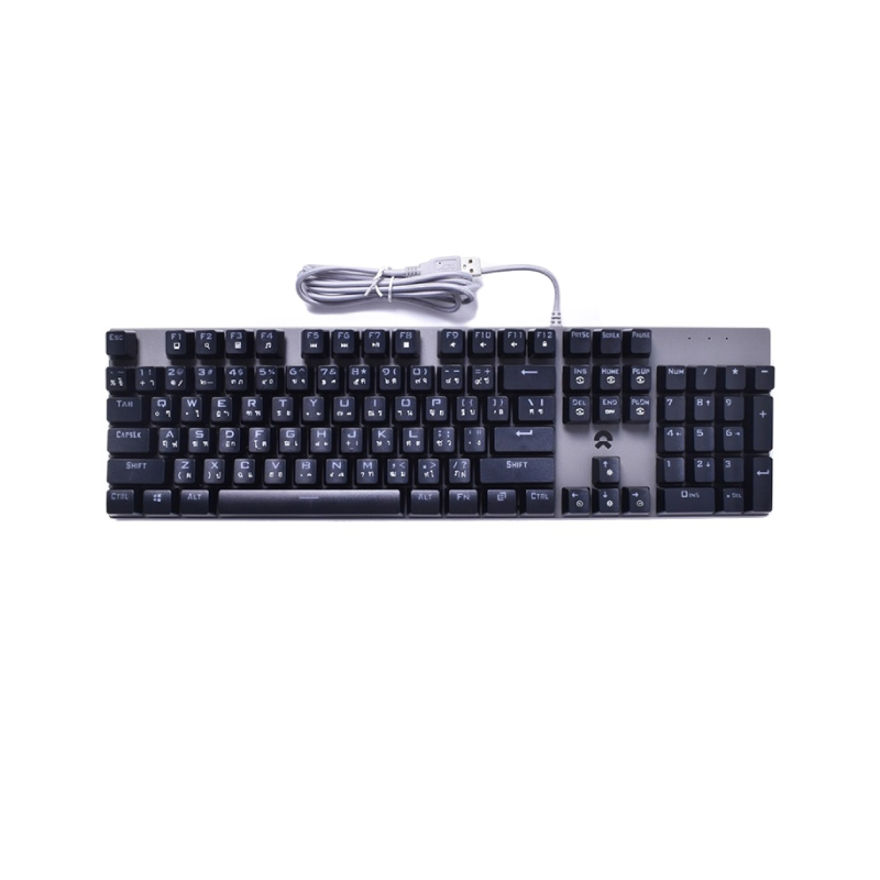 คีย์บอร์ด Oker K428 Mechanical Gaming Keyboard (EN/TH) White + Blue Switch