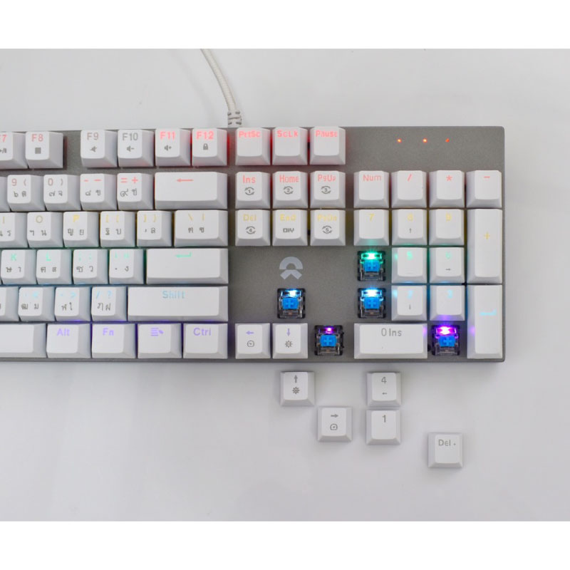 คีย์บอร์ด OKER K428 MIXED BACKLIT Mechanical Gaming Keyboard (EN/TH)