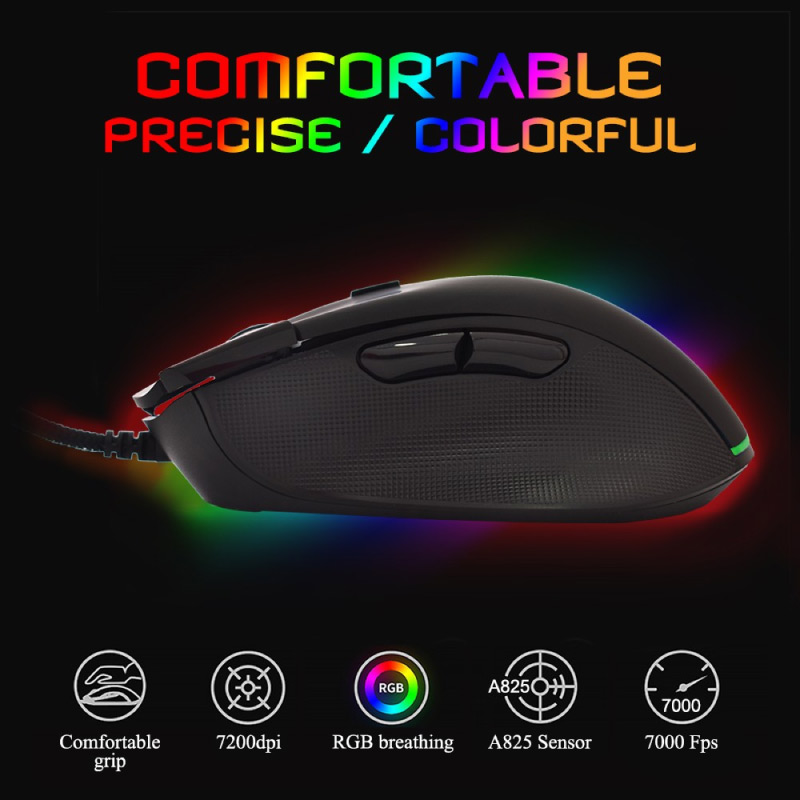 เมาส์ OKER M289 RGB BACKLIT Gaming Mouse