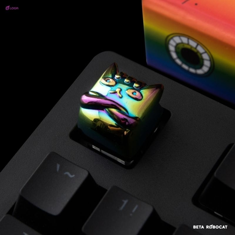 คีย์แคป Loga Metallic Keycap Series : Beta the ROBO Cat Keycaps