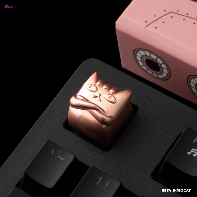 คีย์แคป Loga Metallic Keycap Series : Beta the ROBO Cat Keycaps