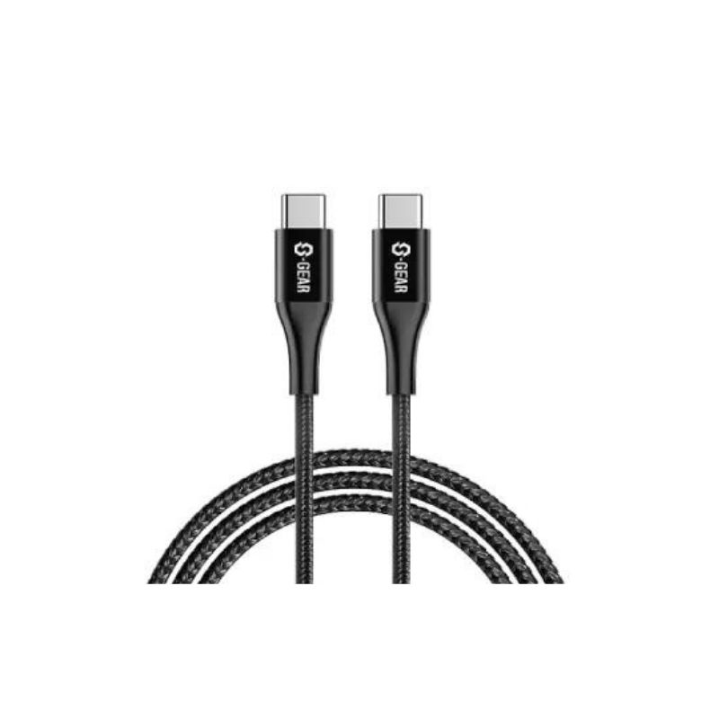 สายชาร์จ S-GEAR CC001-Metal Braided USB C to USB C Charging Cable 2m