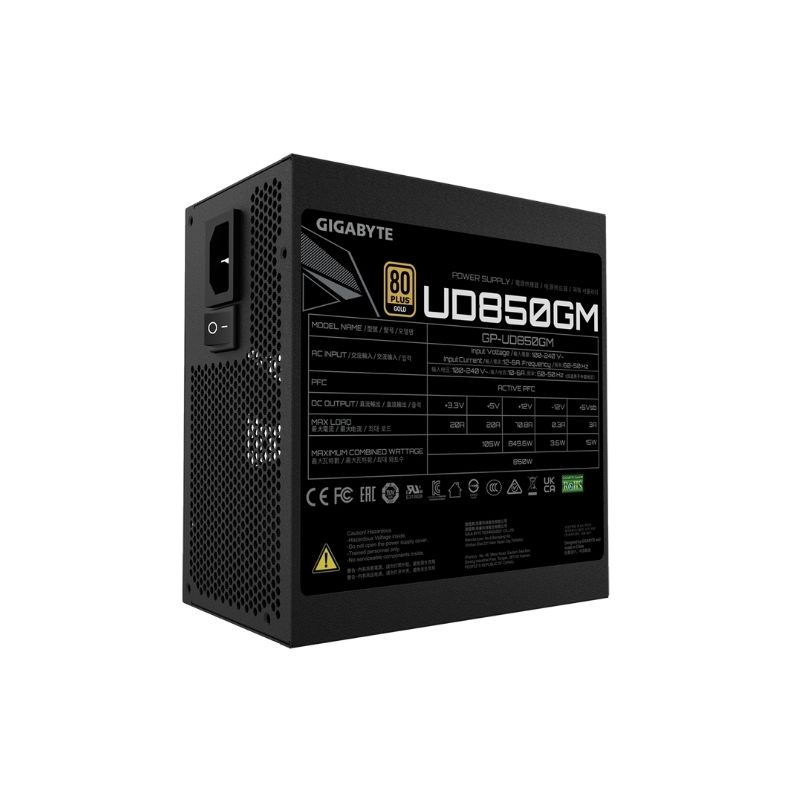 พาวเวอร์ซัพพลาย Gigabyte 850W GP-UD850GM 80+ Gold Power Supply