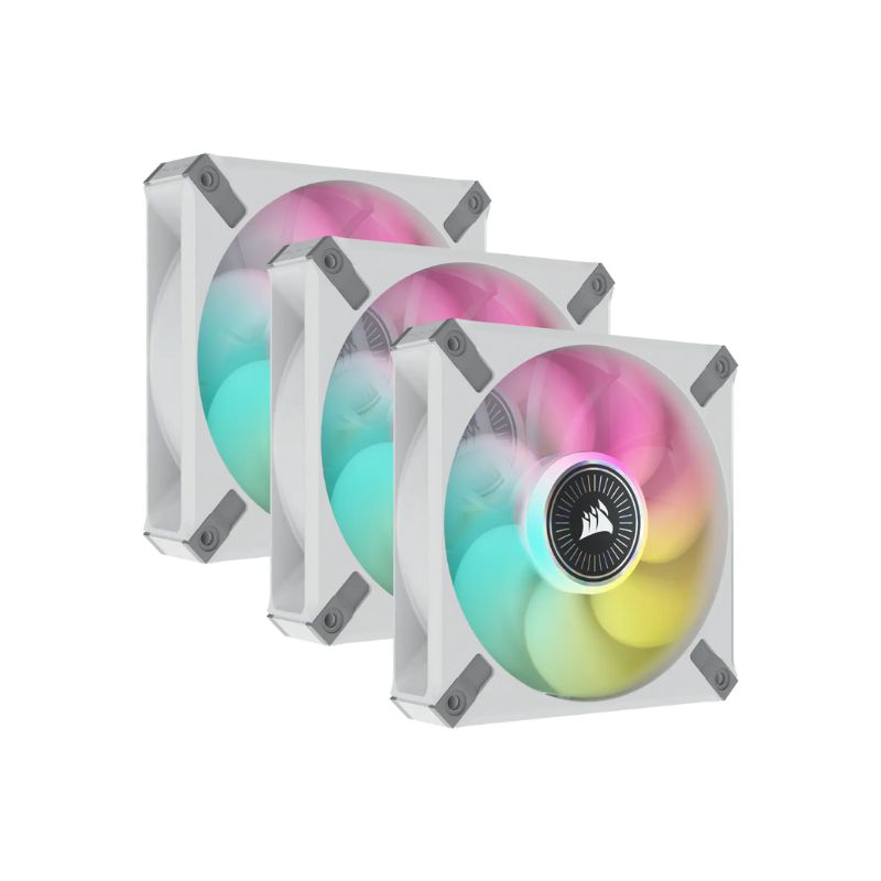 พัดลมระบายความร้อน Corsair iCUE ML120 RGB ELITE Premium Triple Pack ...