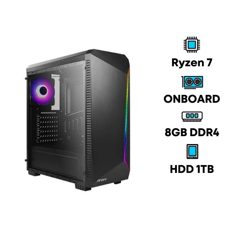 Mercular AMD Ryzen 7 5700G Onboard Set 33 Computer Set