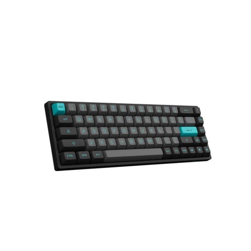 คีย์บอร์ด Akko 3068B Plus Black&Cyan Wireless Mechanical Keyboard (EN)