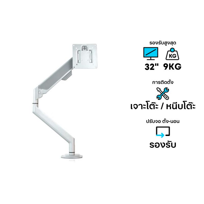 อะไหล่ขาตั้งจอคอมพิวเตอร์ Ergotron Dual Monitor & Handle Kit