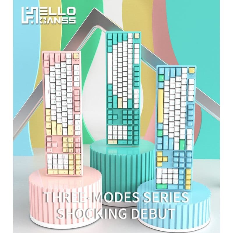 คีย์บอร์ด Hello Ganss HS108T Wireless Mechanical Keyboard (EN/TH)