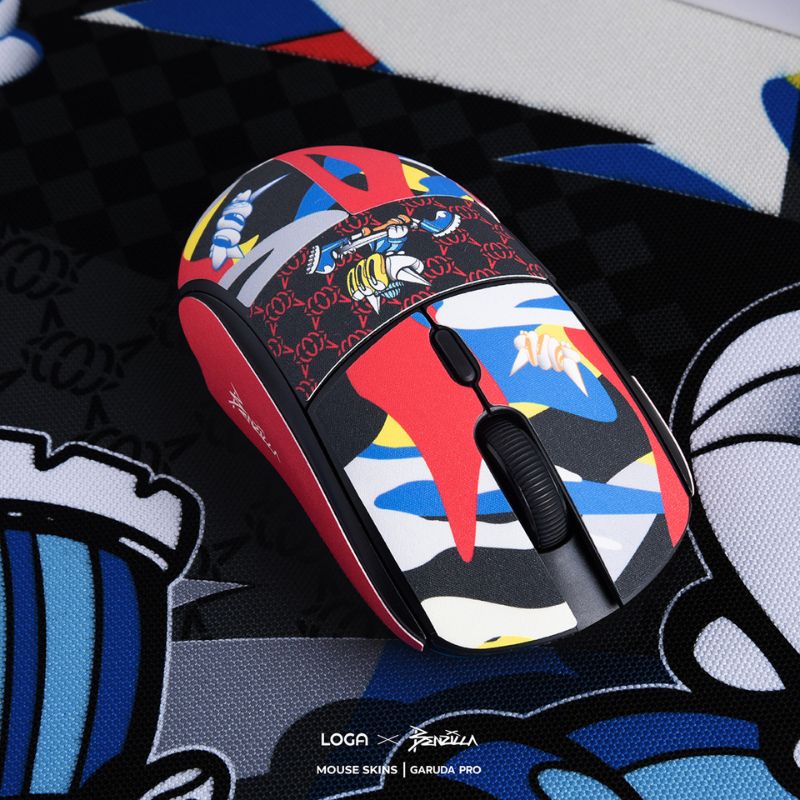 เมาส์กริป Loga Premium mouse skins : Benzilla Edition Mouse Grip