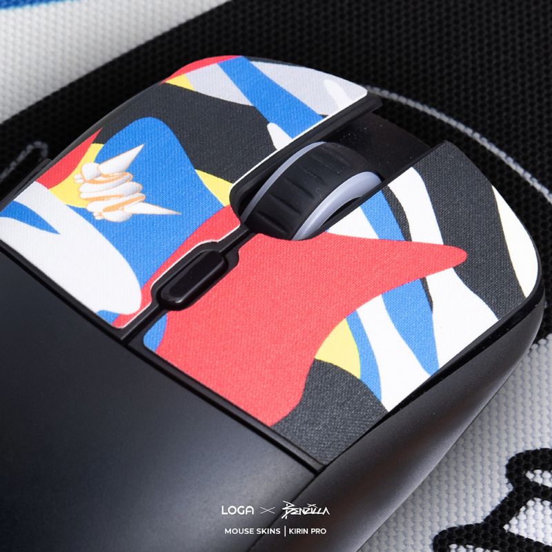 เมาส์กริป Loga Premium mouse skins : Benzilla Edition Mouse Grip