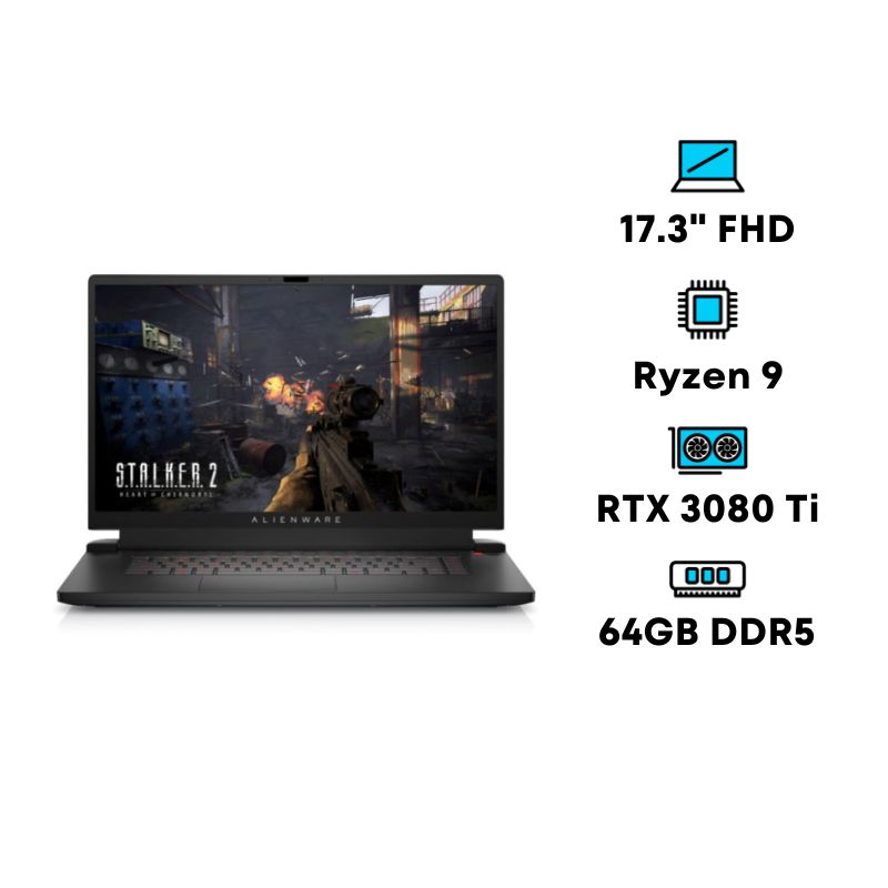 โน๊ตบุ๊ค Dell Alienware M17 R5 W569317003ATH Gaming Notebook