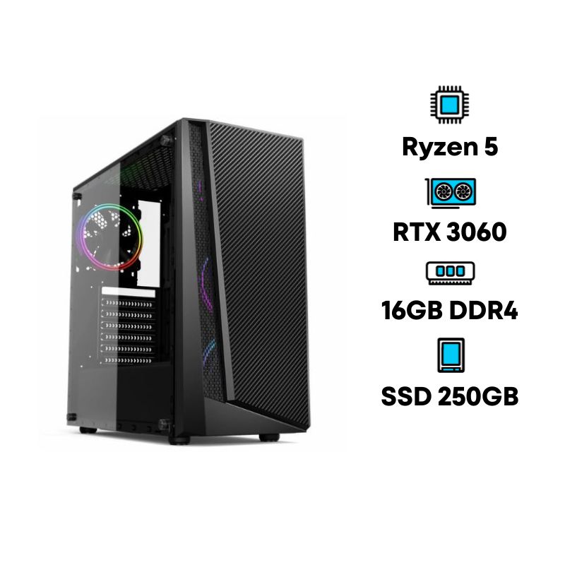 iHAVECPU x Mercular AMD Ryzen 5 5500 RTX 3050 Player Set 4 Computer Set