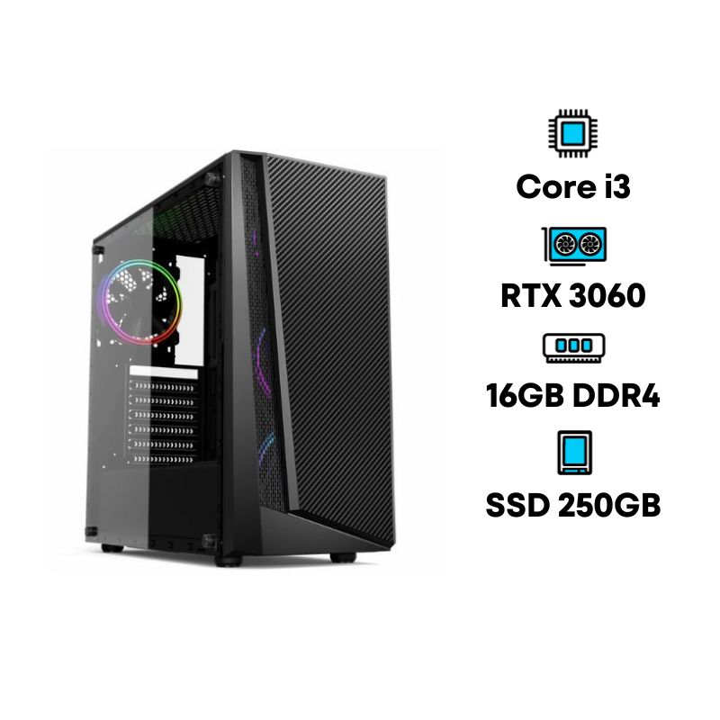 iHAVECPU x Mercular Intel Core i3-12100F RTX 3060 Player Set 6 Computer Set