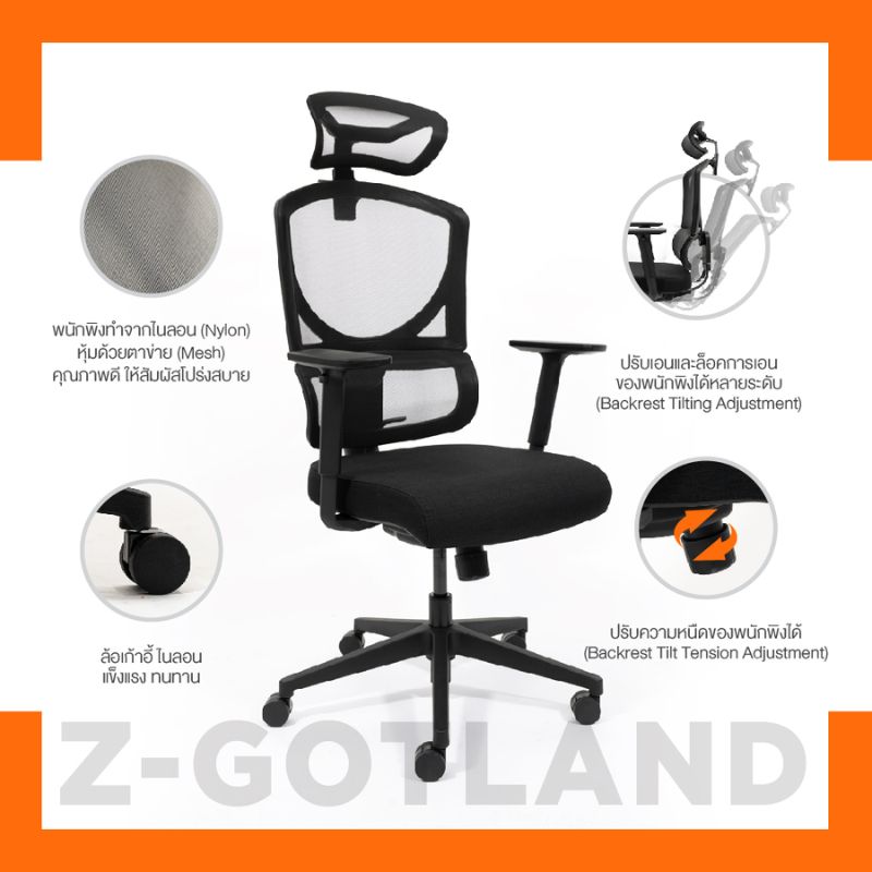 เก้าอี้สุขภาพ Ergotrend Z-Gotland Ergonomic Chair