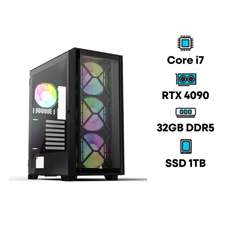 iHAVECPU x Mercular Intel Core i7-13700K RTX 4090 SoPro Set 3 Computer Set
