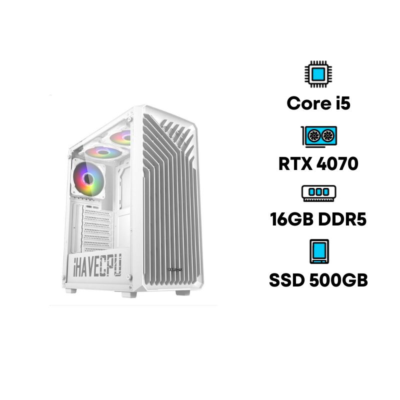 iHAVECPU x Mercular Intel Core i5-13400F RTX 4070 Pro Set 49 Computer Set