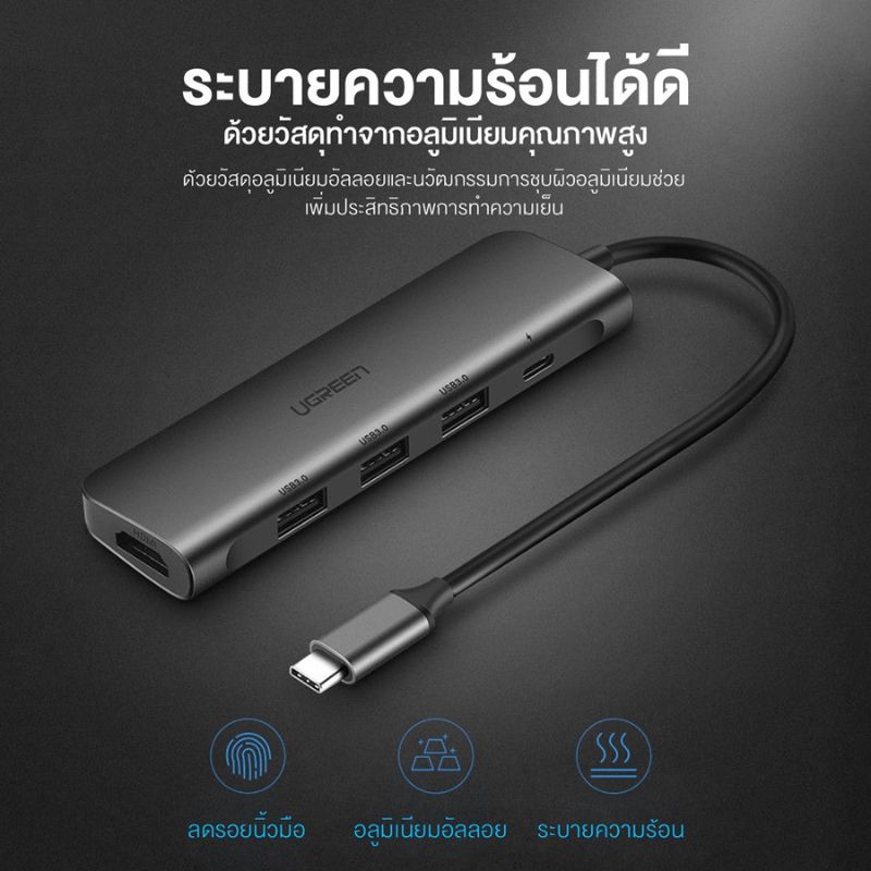 UGREEN USB C Hub สายแปลงและตัวแปลงสัญญาณระดับท็อป